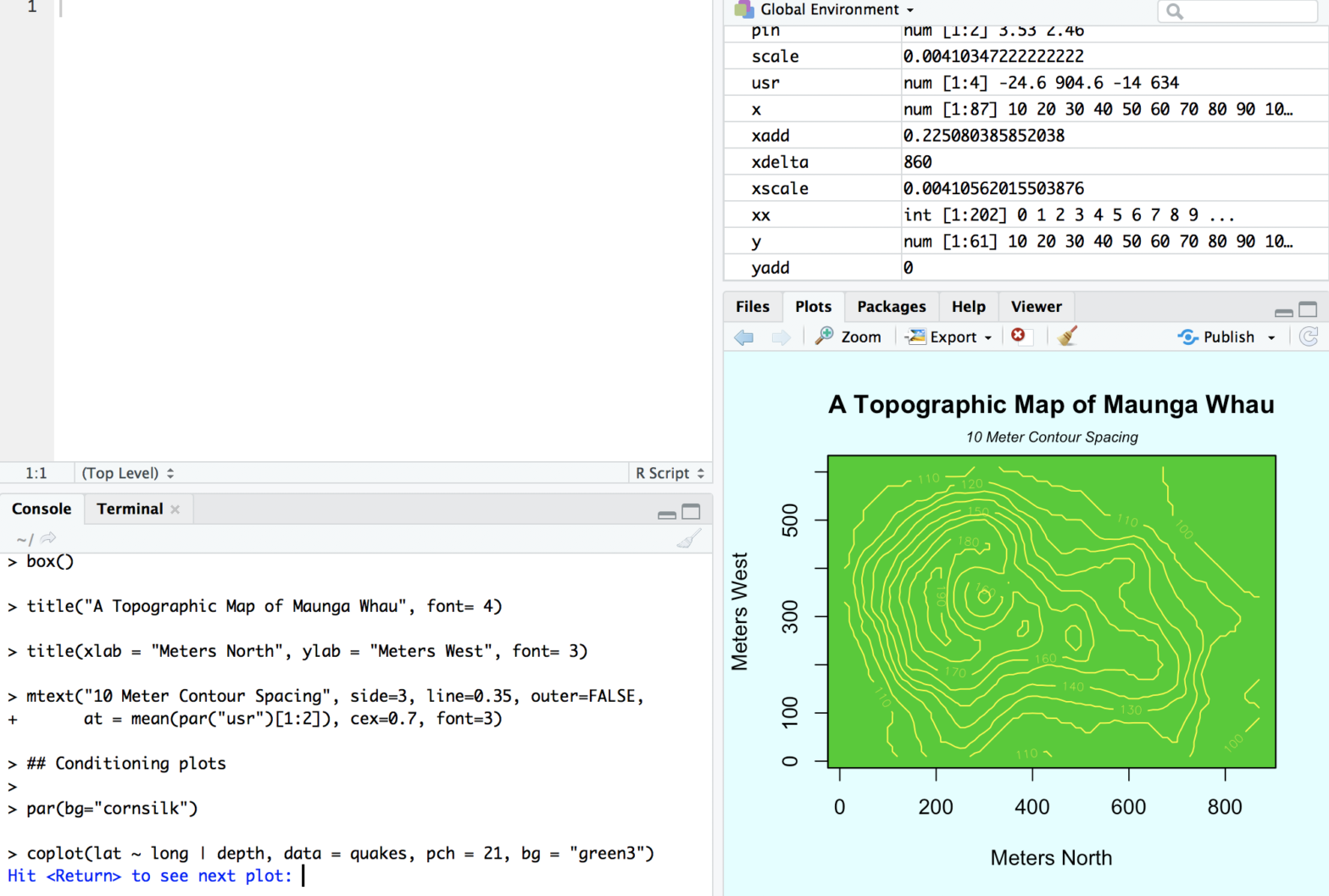 Premiers pas avec R et RStudio – Maps and Spaces
